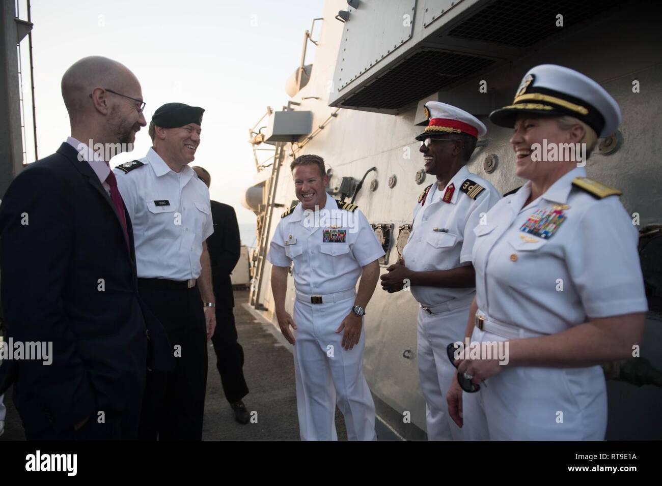 DJIBOUTI (Jan. 27, 2019) From left to right, Charge d’Affaires J ...