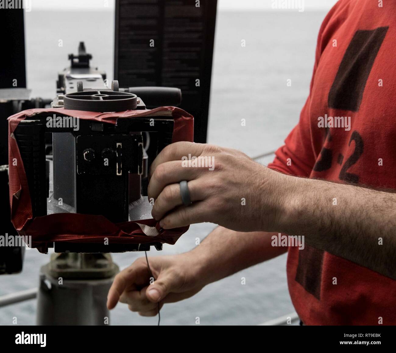 ATLANTIC OCEAN (Jan. 27, 2019) Gunner's Mate 2nd Class Austin Meek ...