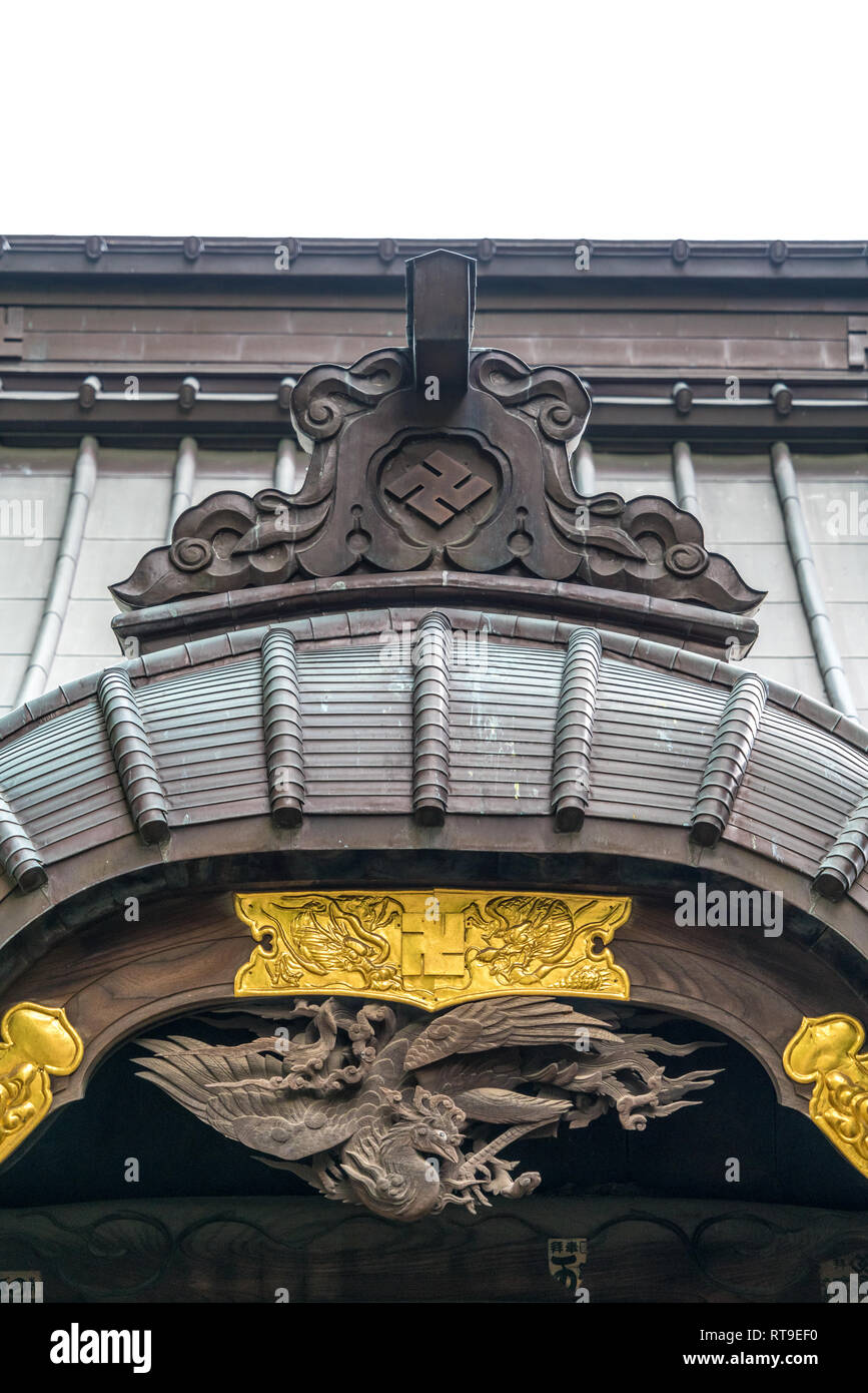 Shishiguchi, Kazari-Kanagu (Golden ornament) crooked cross and Miyabori ...