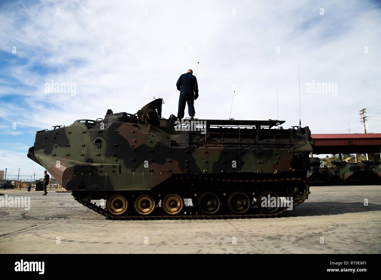 U.S. Marine Corps Sgt. Matthew Carstensen, amphibious assault vehicle ...