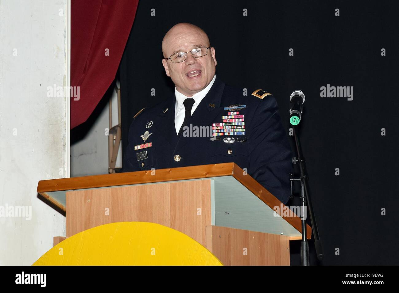 Maj. Gen. Roger L. Cloutier, the U.S. Army Africa commander, provides ...