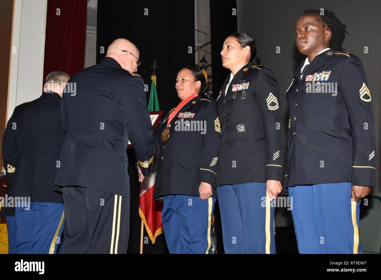 Maj. Gen. Roger L. Cloutier, the U.S. Army Africa commander presents ...