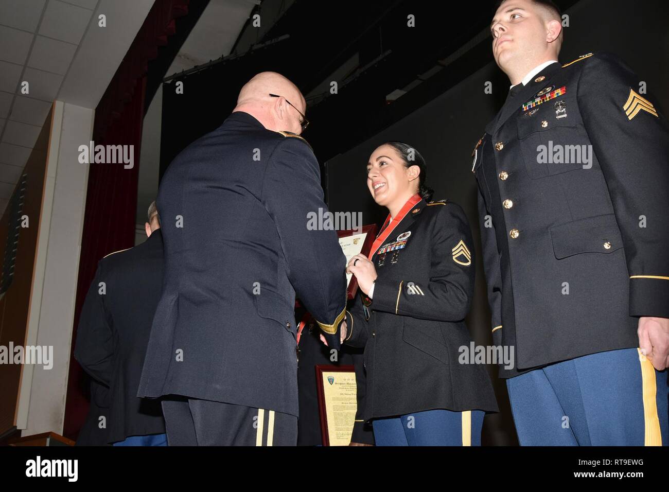 U.S. Army Staff Sgt. Sydney Martino, a paratrooper assigned to the 54th ...