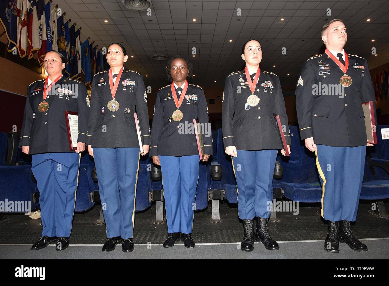 The five new inductees into the Sgt. Morales Club are: (left to right ...