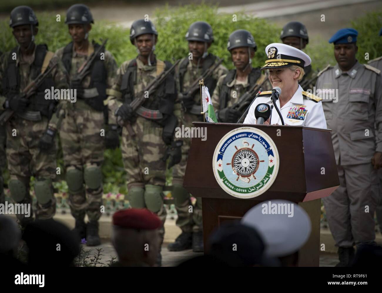 DJIBOUTI, Djibouti (Jan. 28, 2019) Rear Adm. Heidi Berg, director of ...