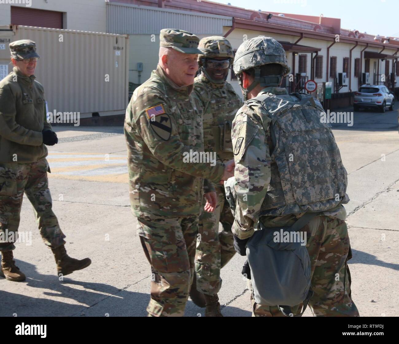 Lt. Gen. Michael A. Bills, Eighth Army commander, checked in on ... Lt. Gen. Michael A. Bills, Eighth Army commander, checked in on ...