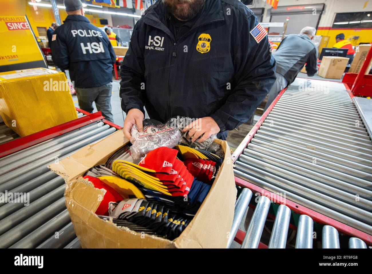 HSI conducts IPR Operations at a mail sorting facility in Atlanta ...