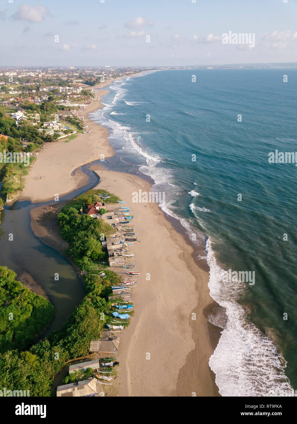 Indonesia, Bali, Aerial view of Berawa beach Stock Photo - Alamy