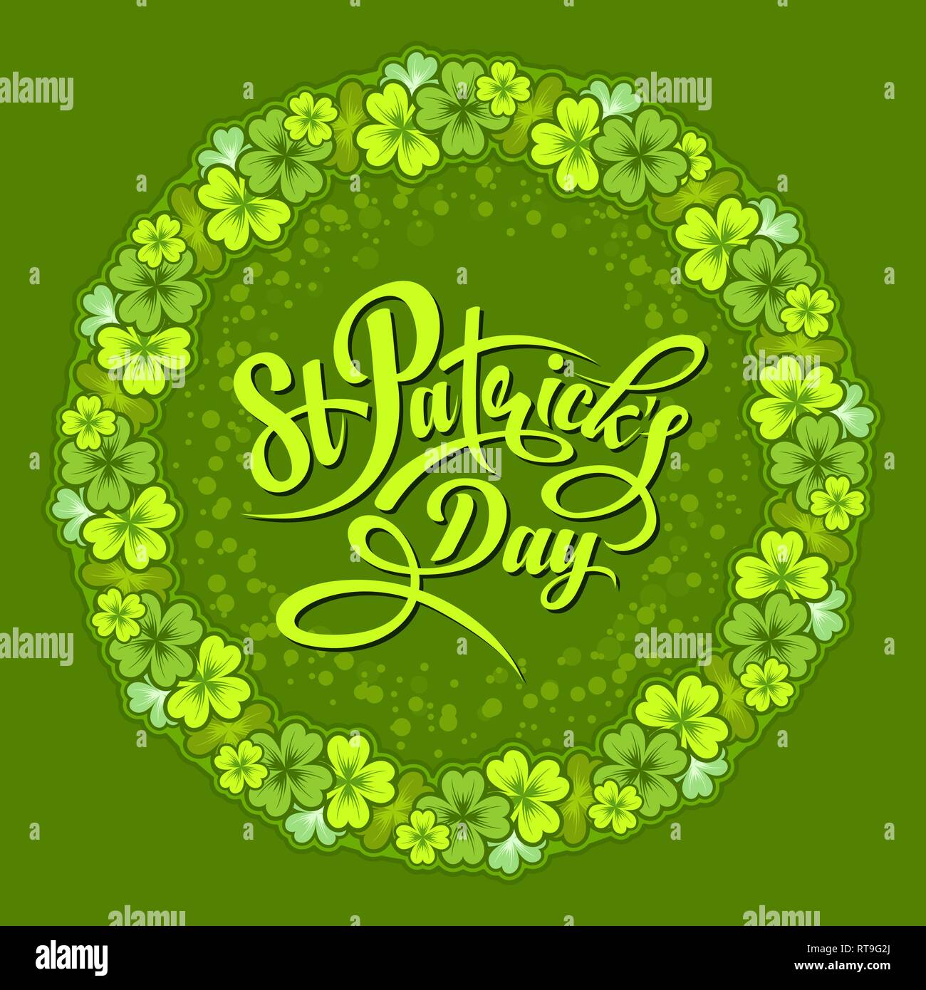 Patrick day round frame Stock Vector Image & Art - Alamy