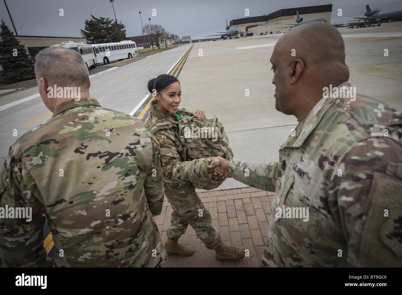 U.S. Army Brig. Gen. Edward J. Chrystal Jr., left, New Jersey National ...
