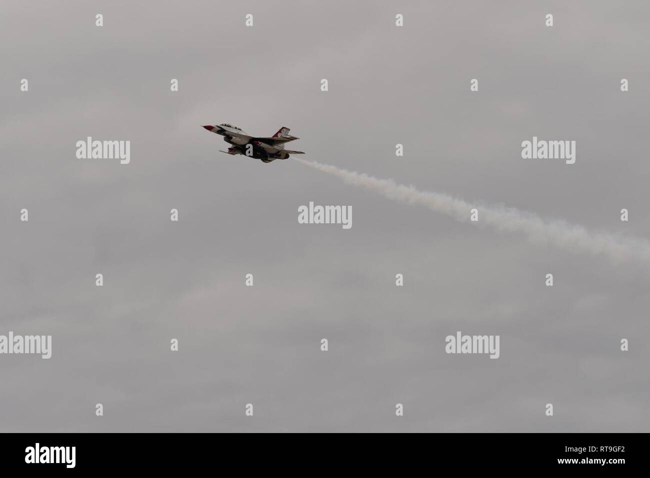 U.S. Air Force Thunderbird No. 8 flies over Kirtland Air Force Base, N ...