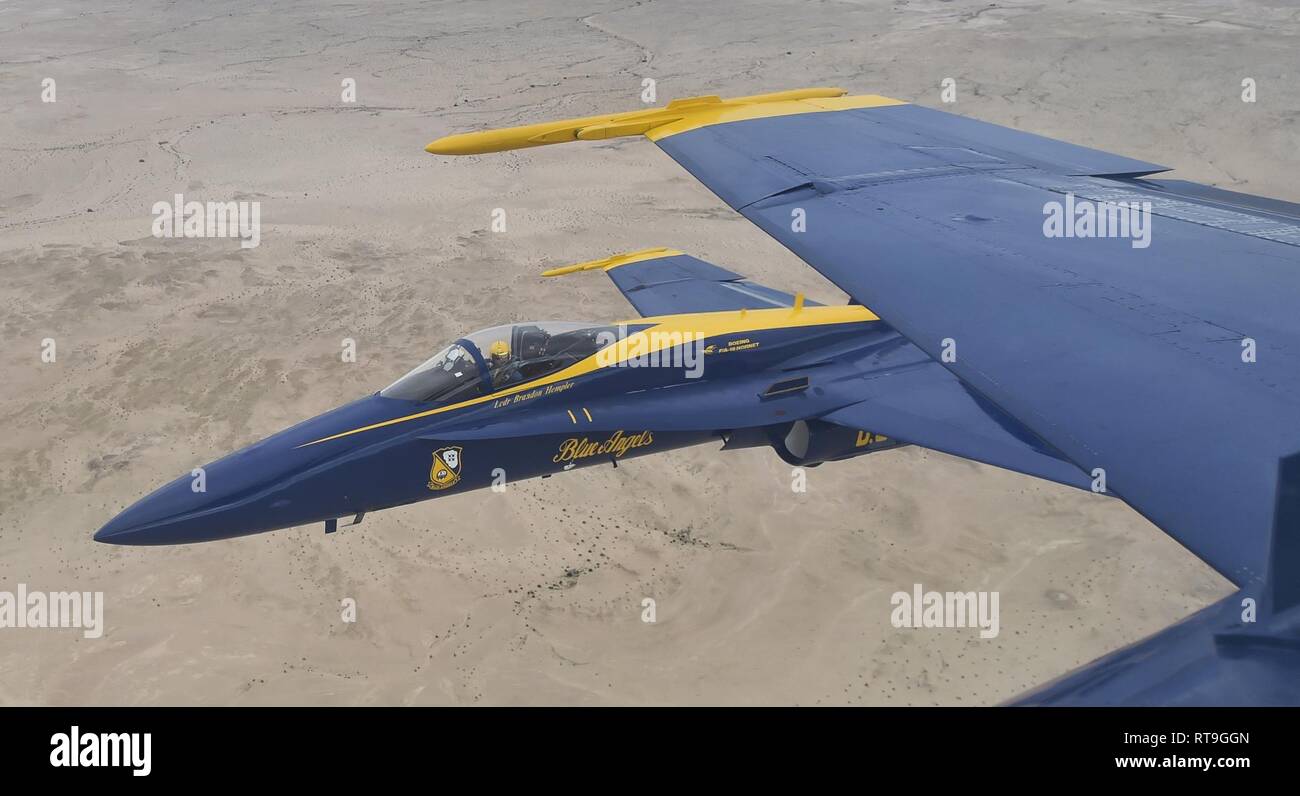 EL CENTRO, Calif. (Jan. 29, 2019) Opposing solo Lt. Cmdr. Andre Webb ...