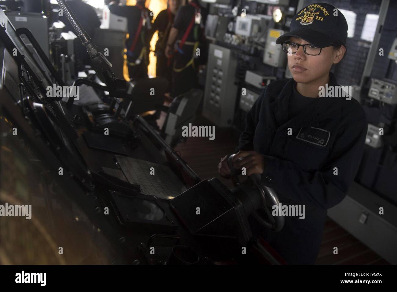 U.S. Navy Seaman Ofelia Velasquez, from West Palm Beach, Florida ...