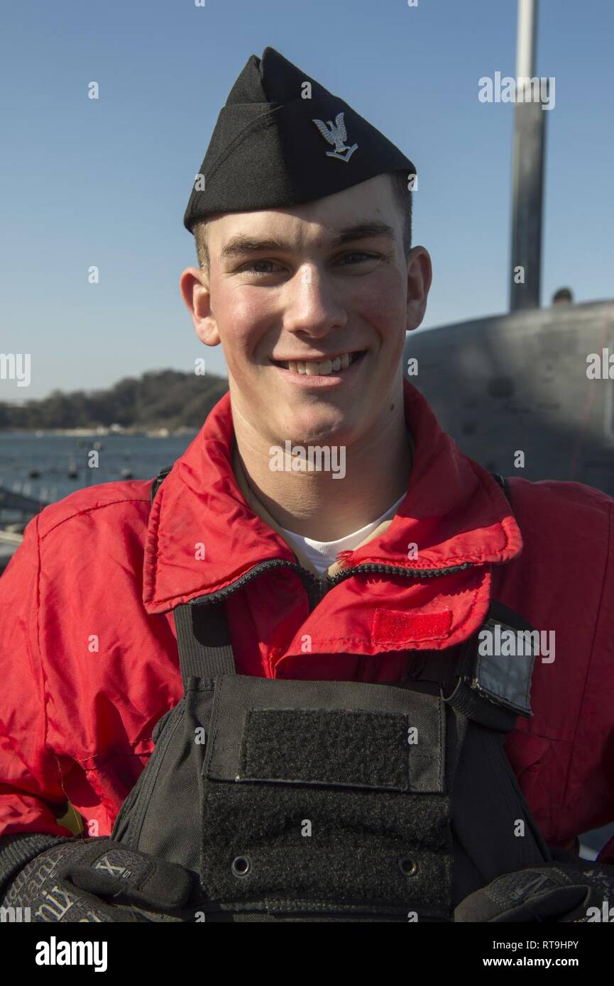 YOKOSUKA, Japan (January 30, 2018) Machinist's Mate (Auxiliaries) 3rd ...
