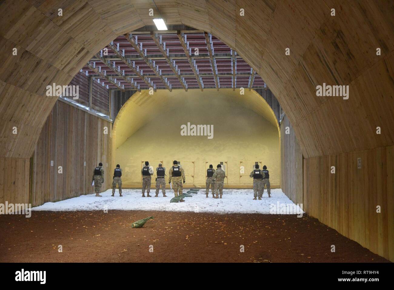 The U.S. Soldiers of the 554th Military Police Company conduct weapons ...