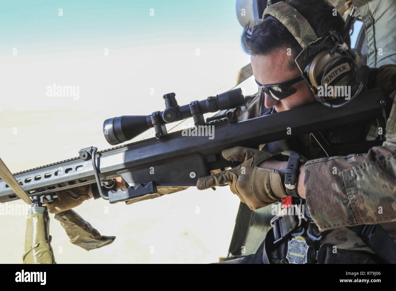 U.S. Army Sgt. Ryan Marsh, a senior sniper and team leader for the ...