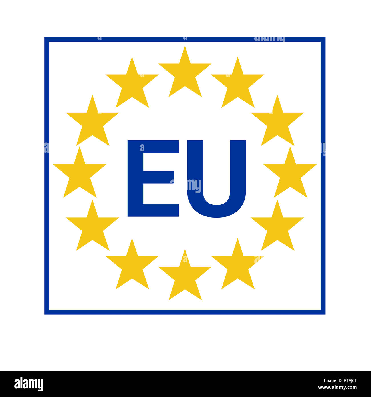 European Union sign illustration Stock Photo - Alamy