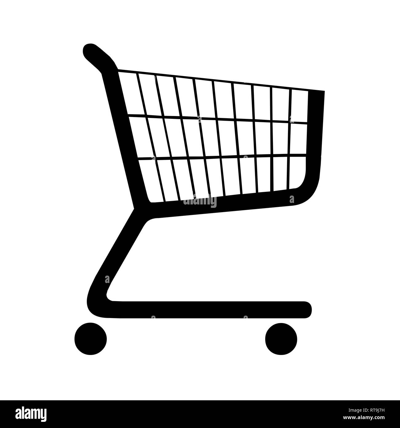 Shopping cart symbol illustration Stock Photo - Alamy
