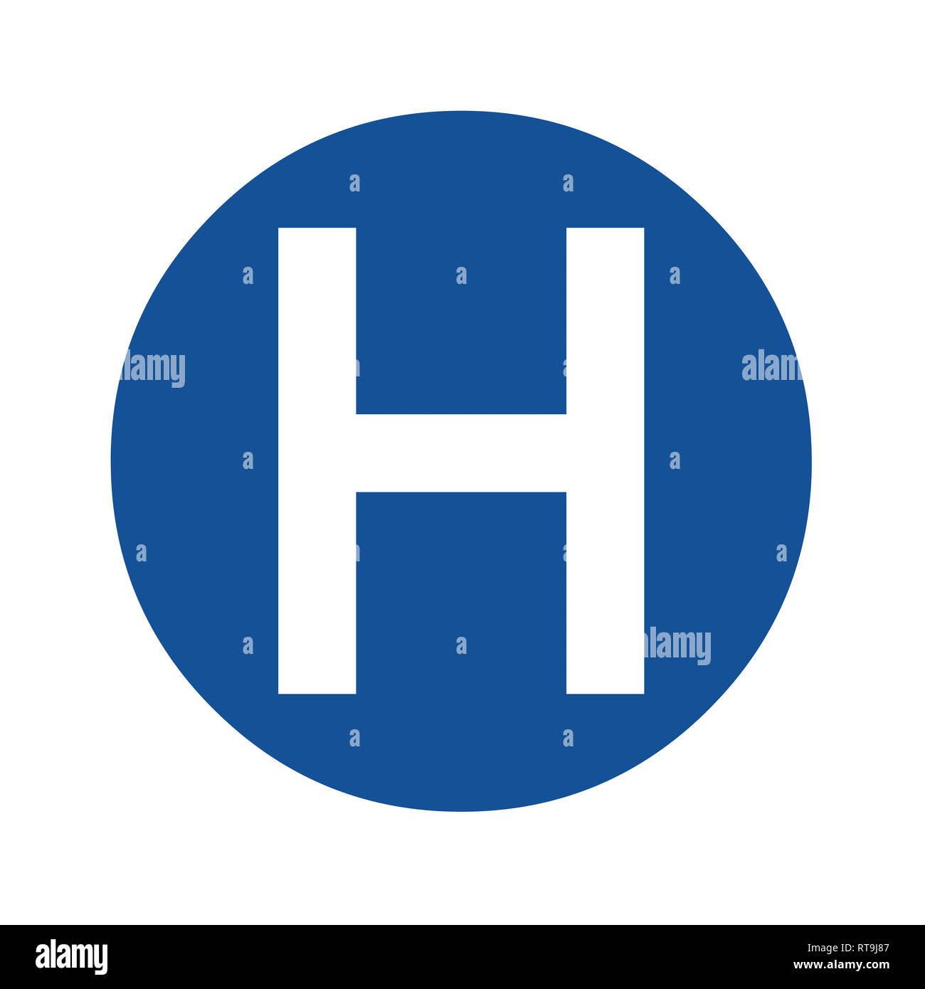 Hospital symbol pictogram illustration Stock Photo - Alamy