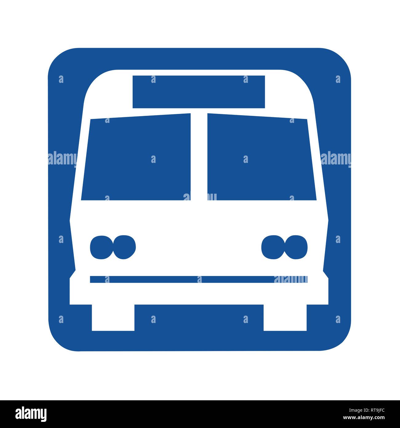 Bus symbol icon illustration Stock Photo - Alamy