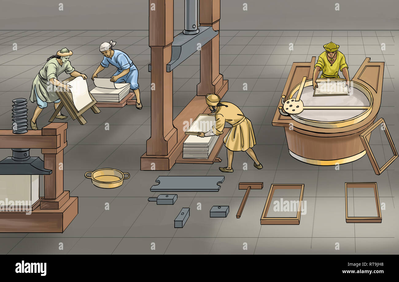 People portraits in historical scene Stock Photo - Alamy