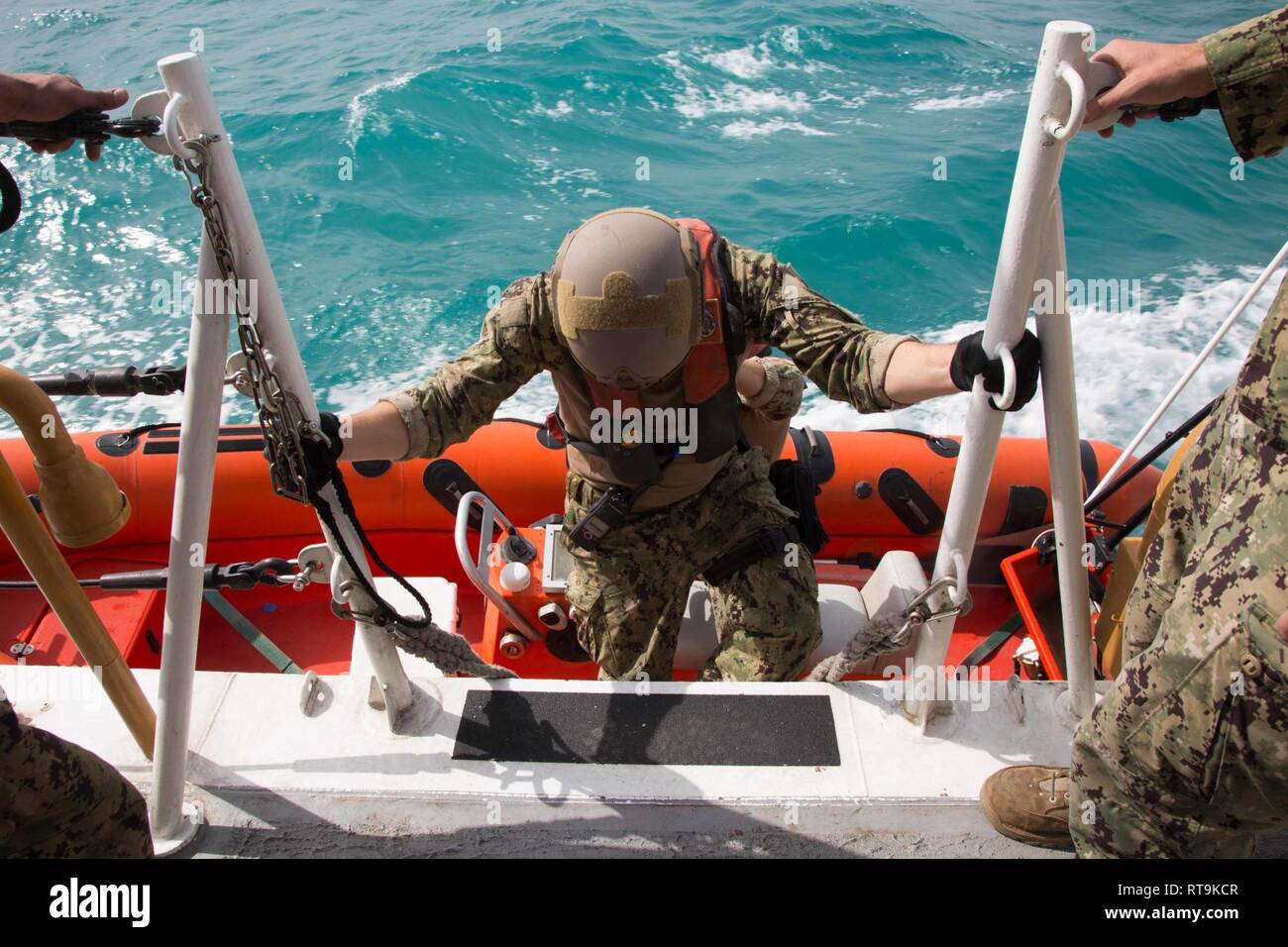ARABIAN GULF (Jan. 24, 2019) U.S. Coast Guard Boatswain’s Mate 1st ...
