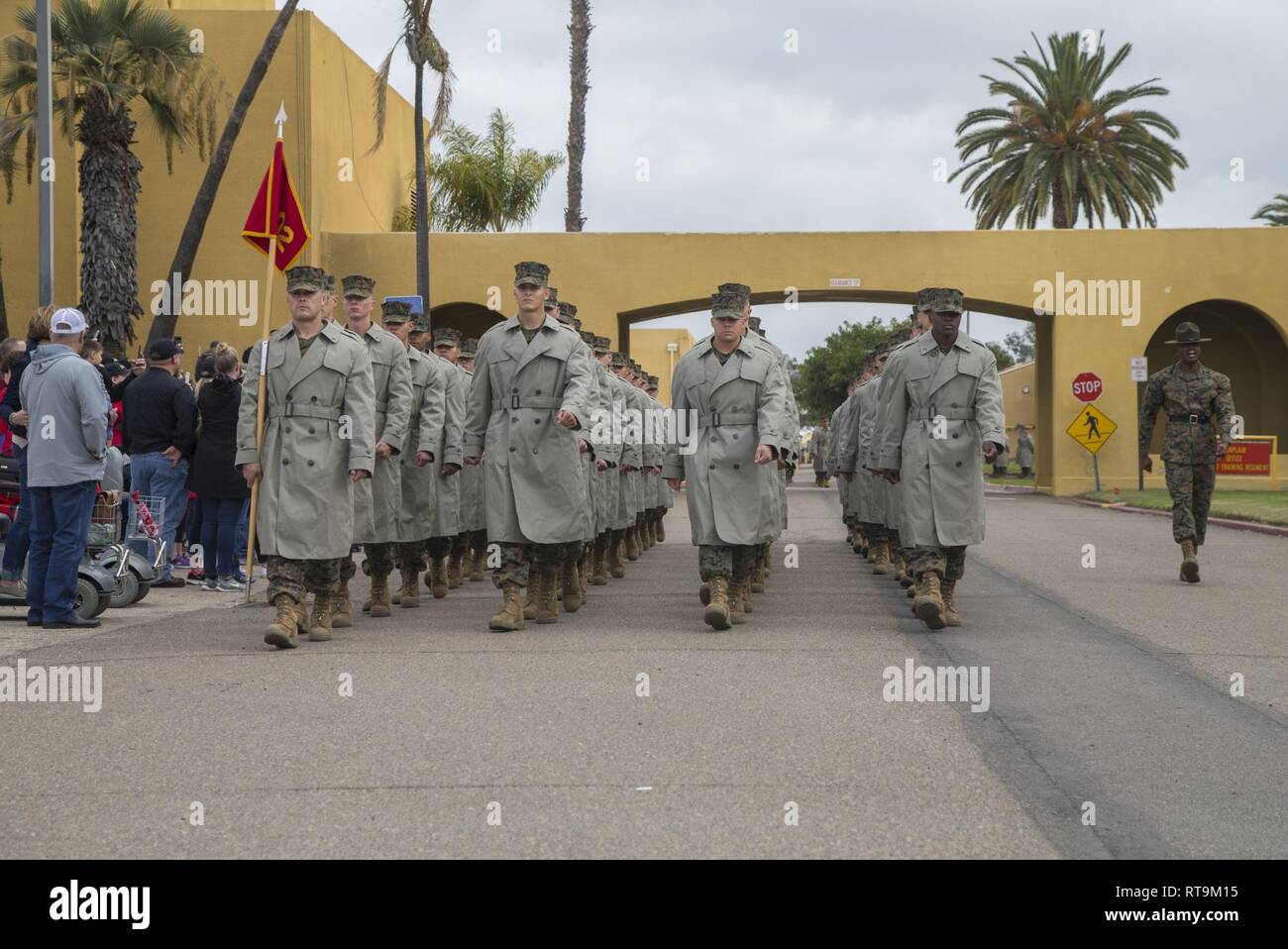The new Marines of Alpha Company, 1st Recruit Training Battalion ...