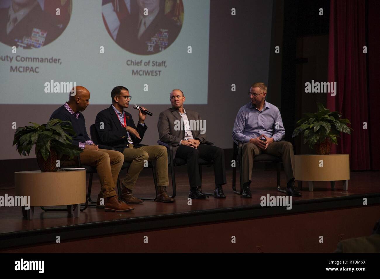 U.S. Marine Corps Col. Che Bolden, left, chief distribution officer ...