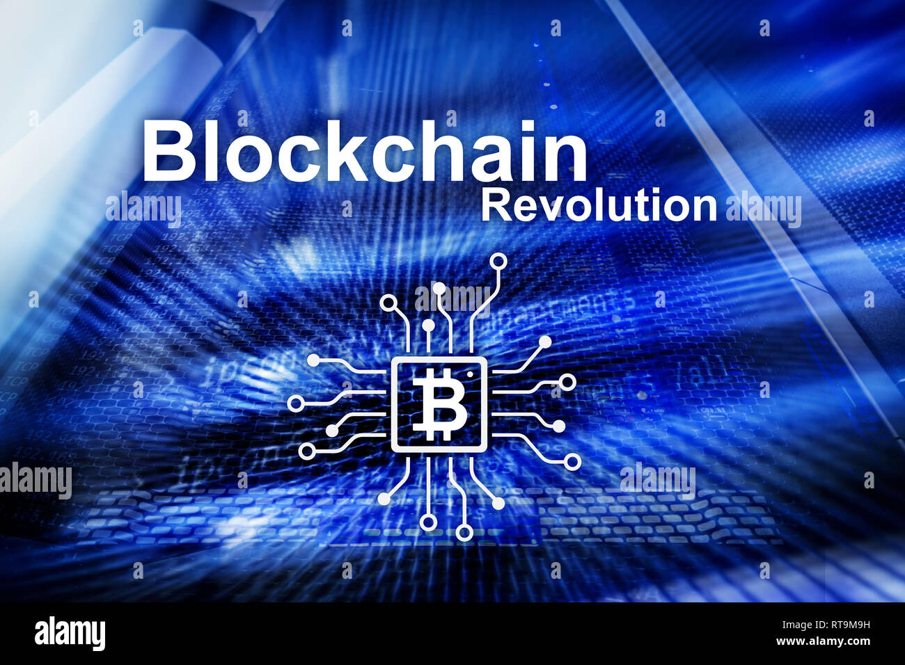Blockchain revolution, innovation technology in modern business Stock ...
