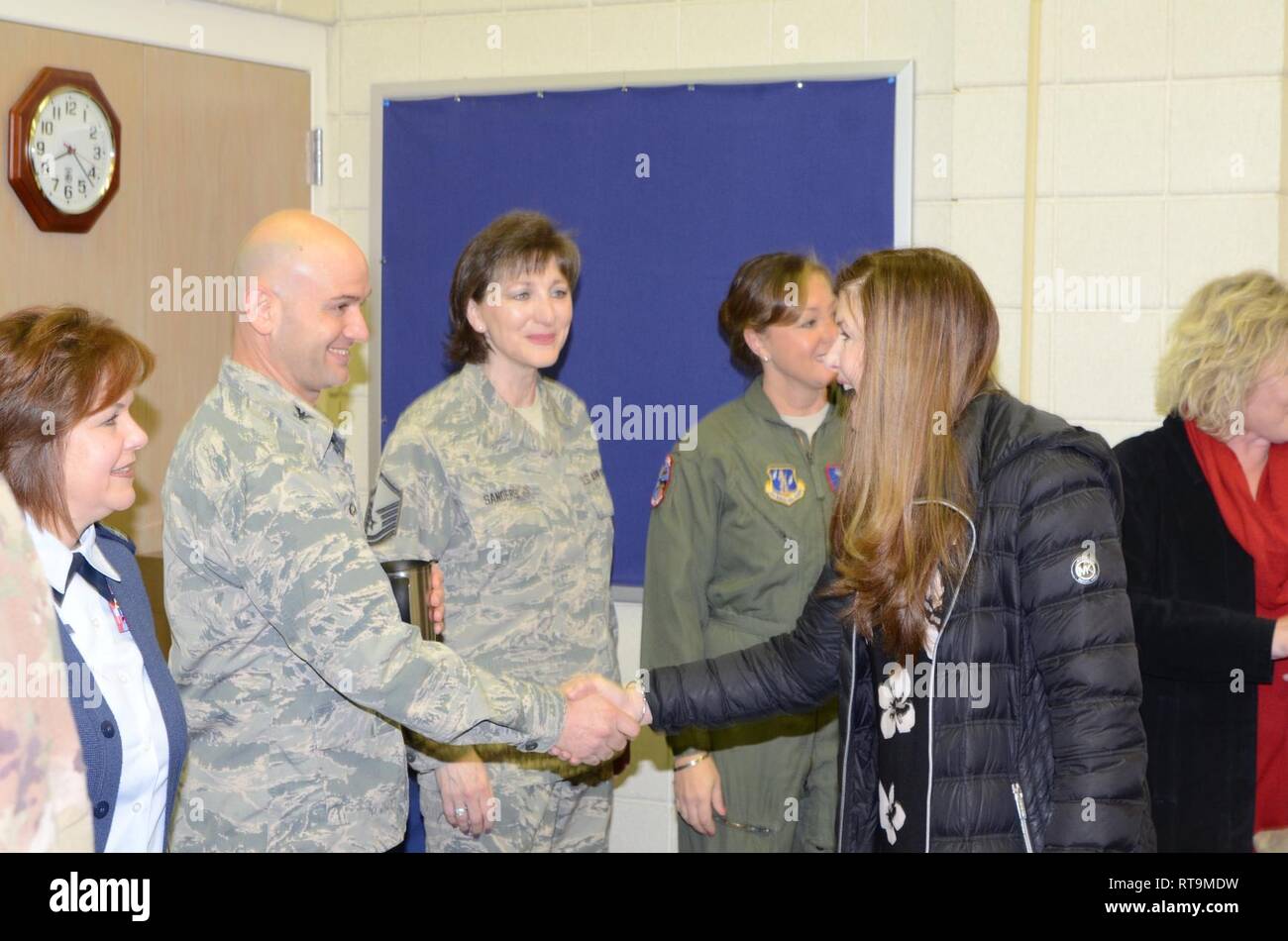 172 AW personnel (from left to right) Senior Master Sgt Jeanine Smith ...