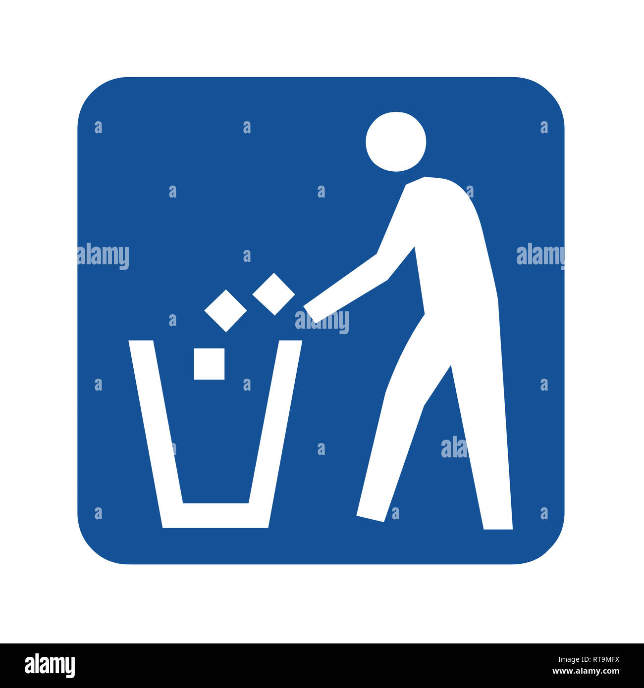 Garbage icon symbol illustration Stock Photo - Alamy