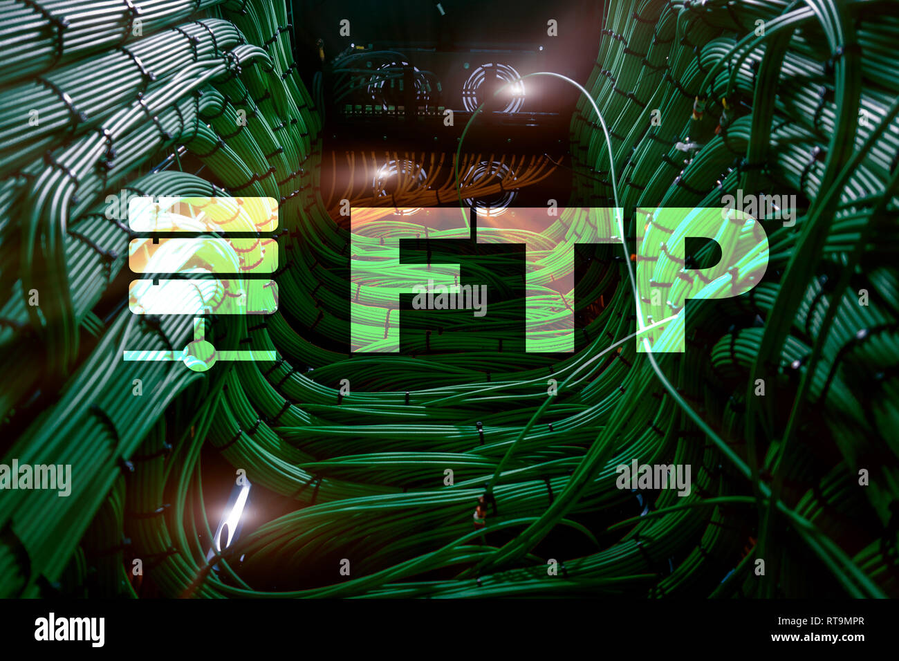 FTP - File transfer protocol. Internet and communication technology ...