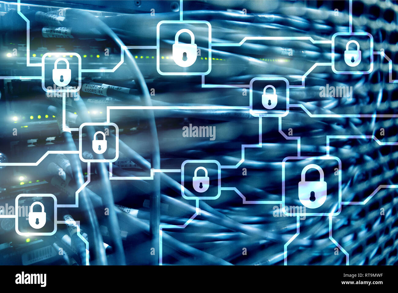 Blochain information encryption. Cyber security, crypto currency Stock ...