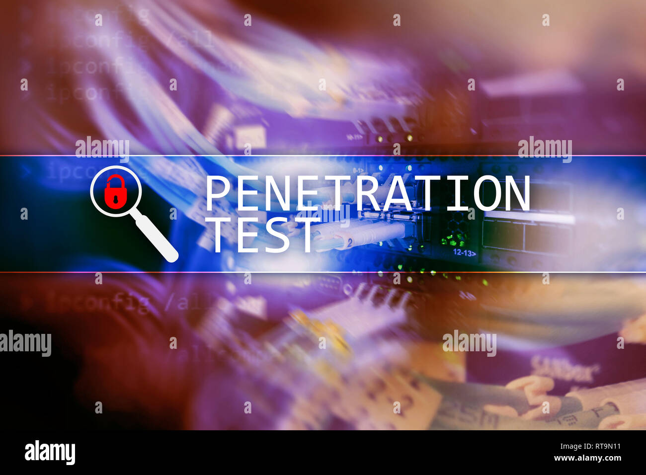 Penetration test. Cybersecurity and data protection. Hacker attack ...