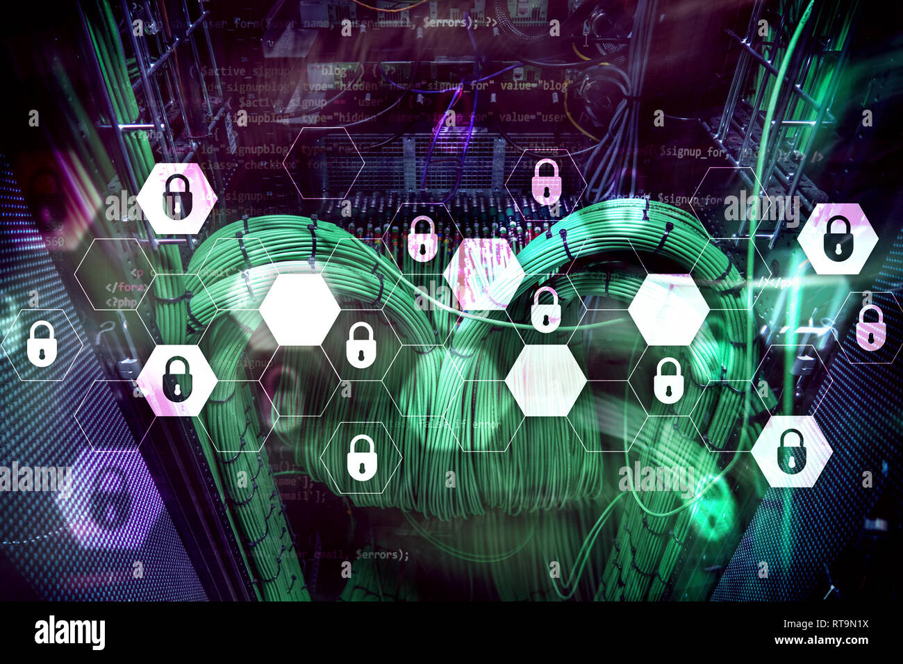 Cyber security, data protection, information privacy. Internet and ...