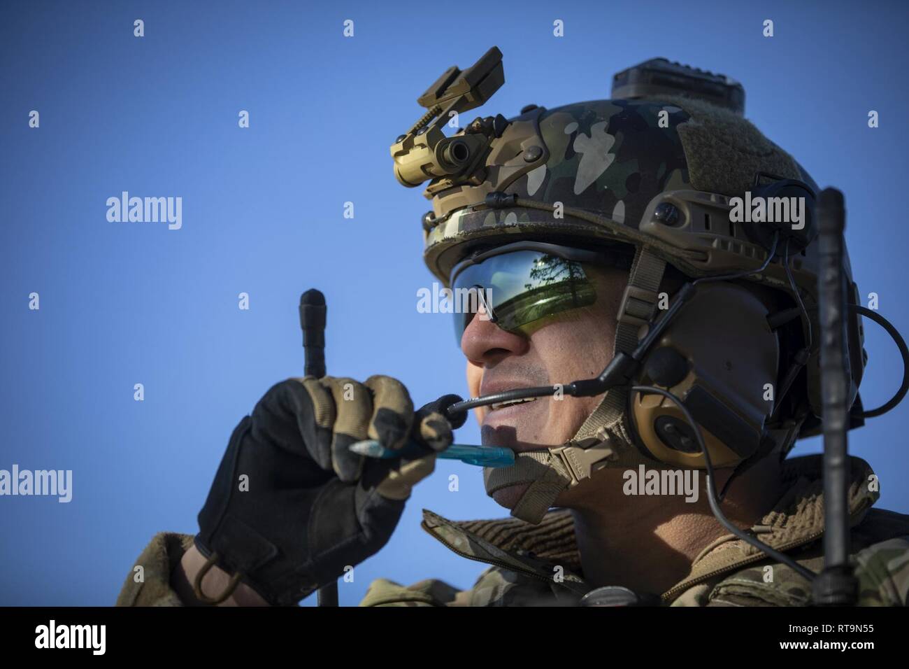 U.S. Air Force Senior Airman Victor Dulay, a Tactical Air Control Party ...