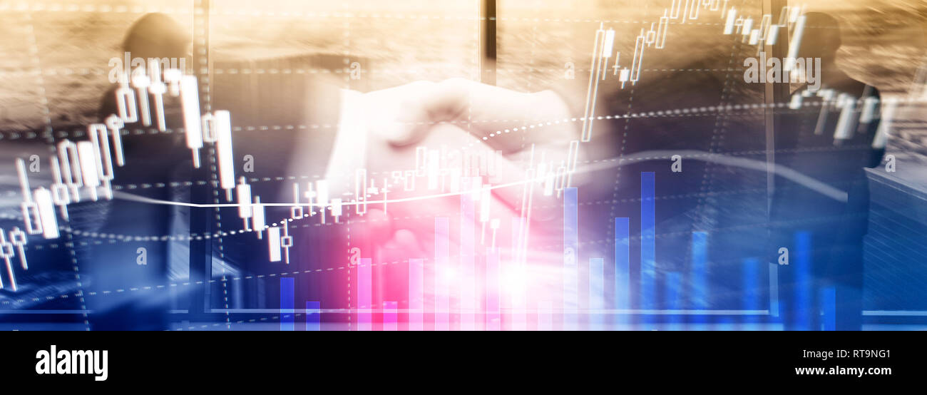 Forex trading, Financial market, Investment concept on business center ...