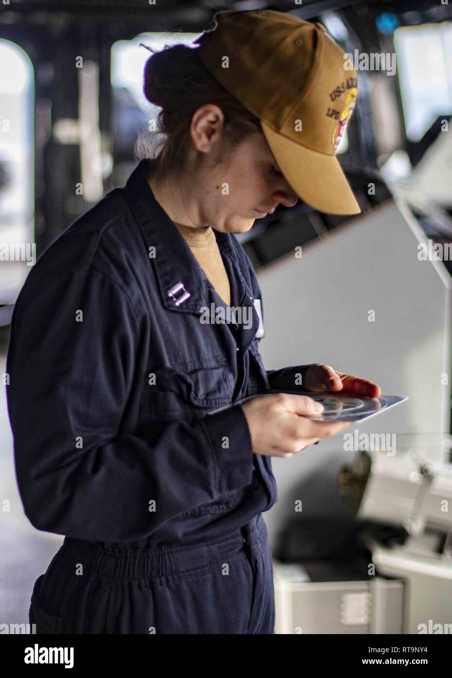 MEDITERRANEAN SEA (Jan. 31, 2019) Lt. Sarah Kline of Raleigh, N.C ...