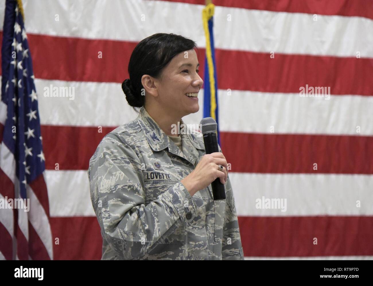 U.S. Air Force Col. Debra Lovette, 81st Training Wing commander ...