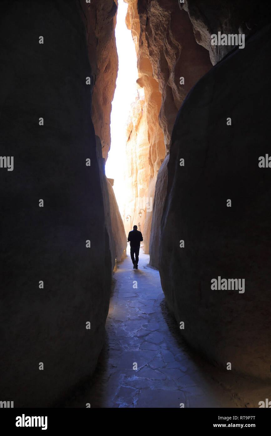 Al Qara caves in Saudi Arabia Stock Photo - Alamy