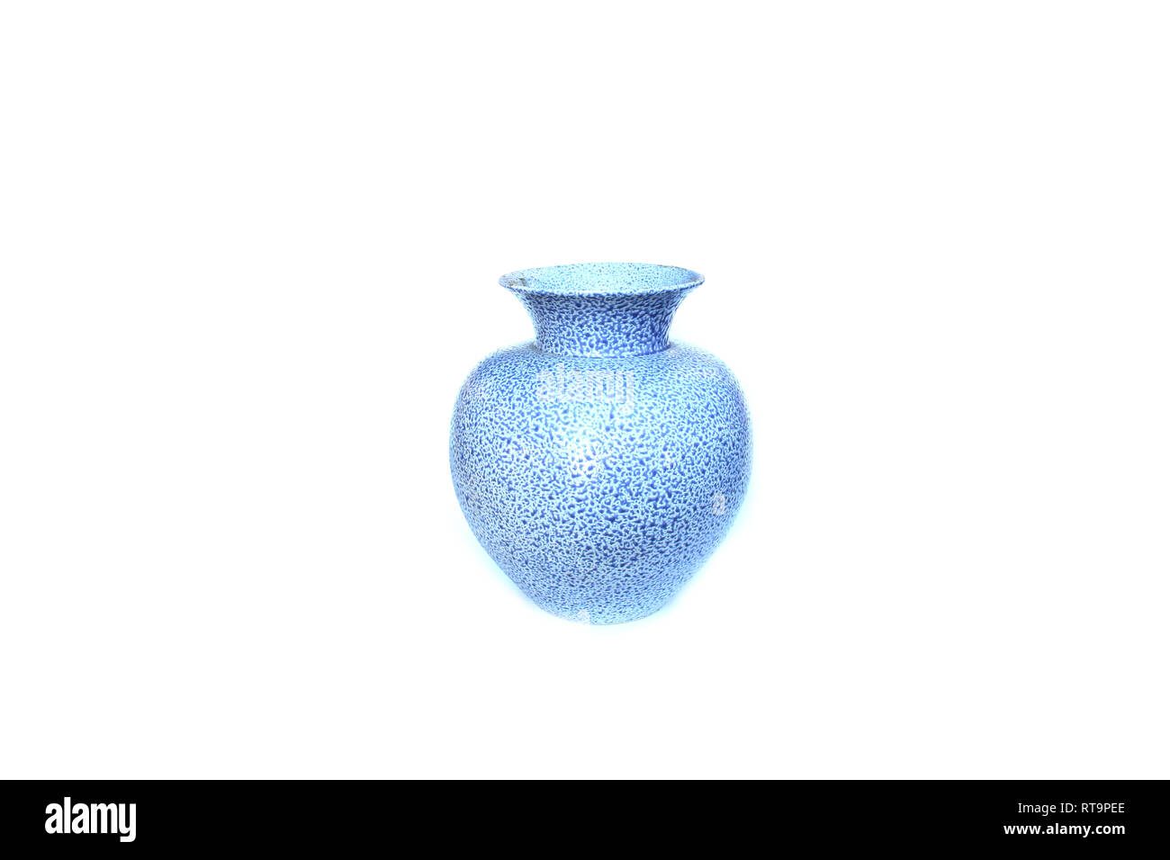 Blue pattern vase on isolated white Stock Photo - Alamy