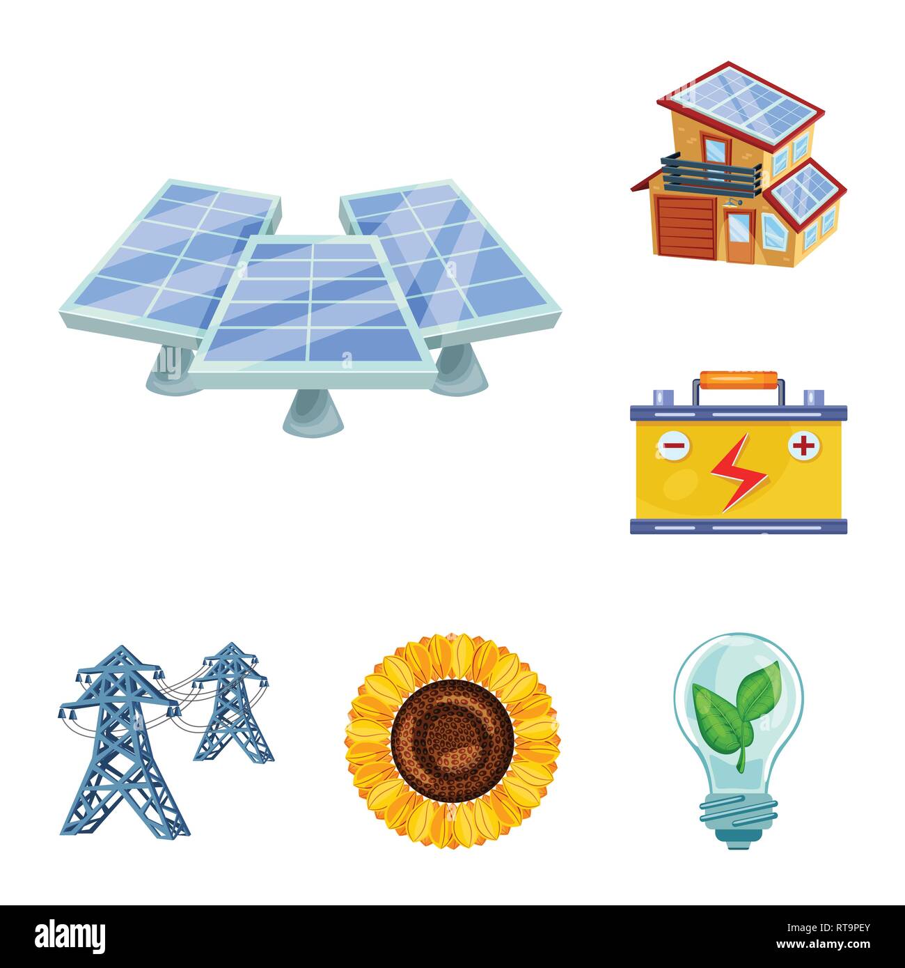 generator,building,battery,line,sunflower,lightbulb,electricity ...