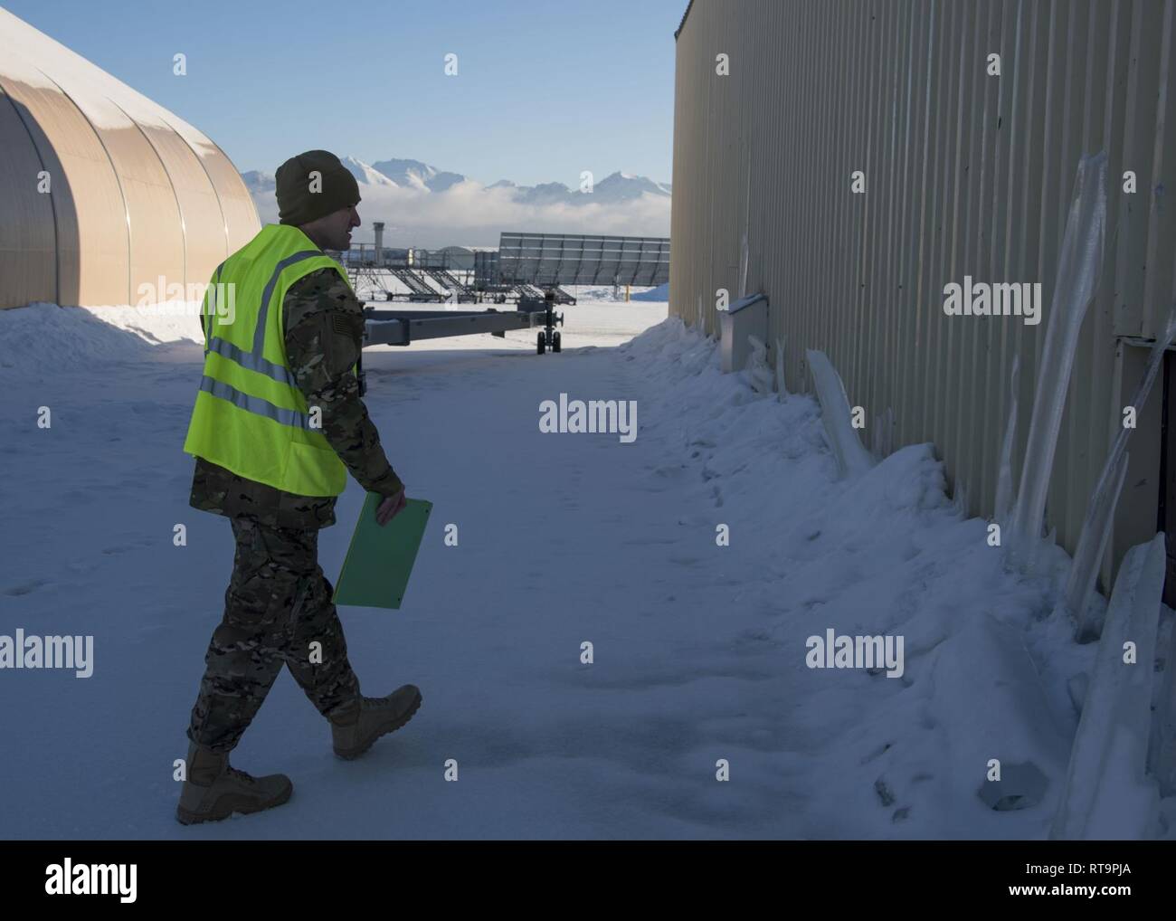 U.S. Air Force Master Sgt. David Ballew, 673d CES project manager ...