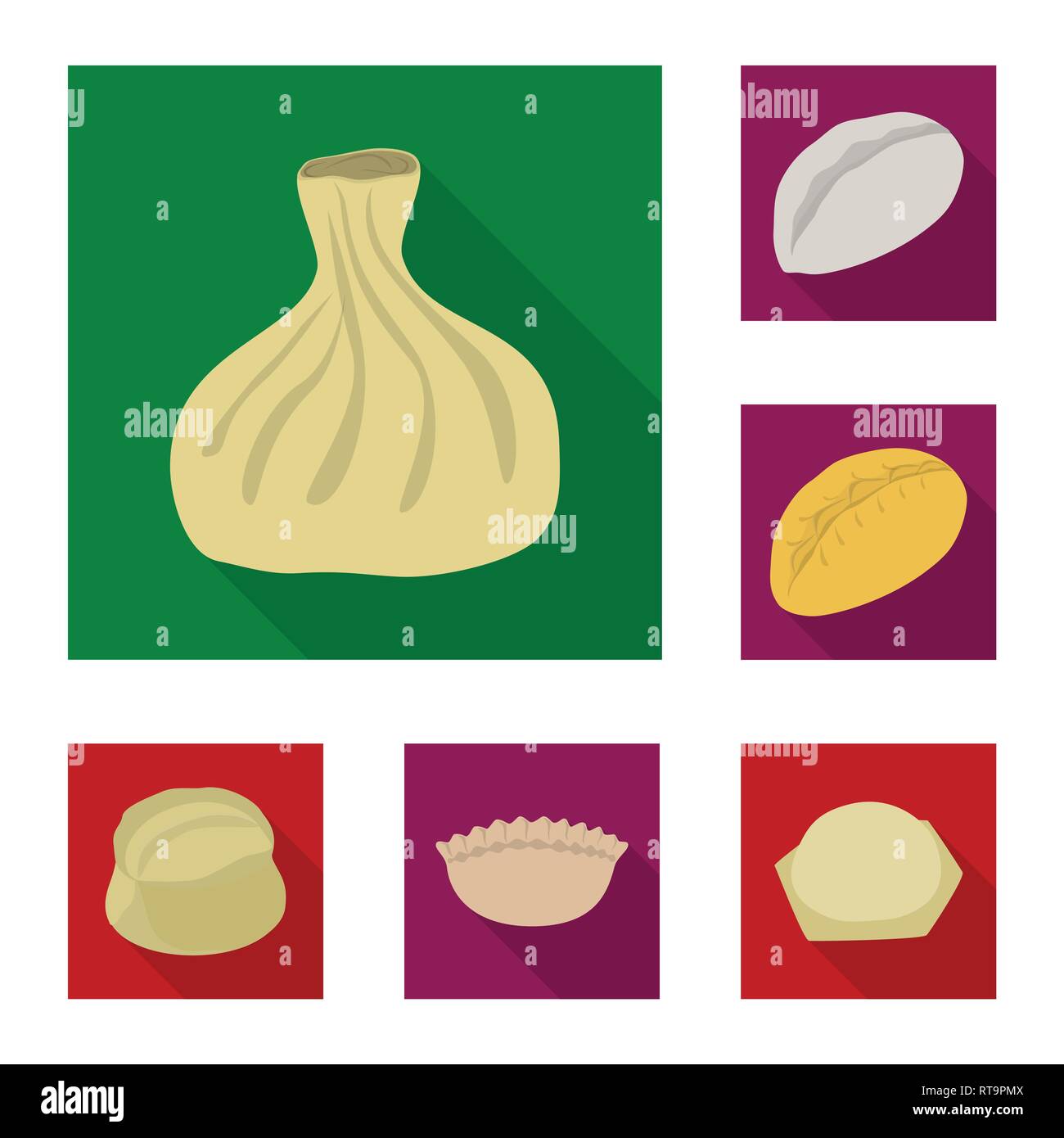 Vector design of products and cooking icon. Collection of products and ...
