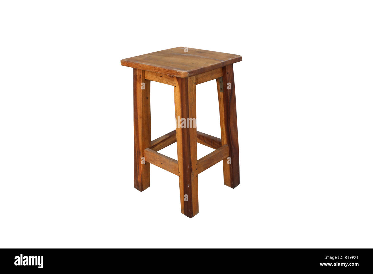 wood chair on isolated white Stock Photo - Alamy