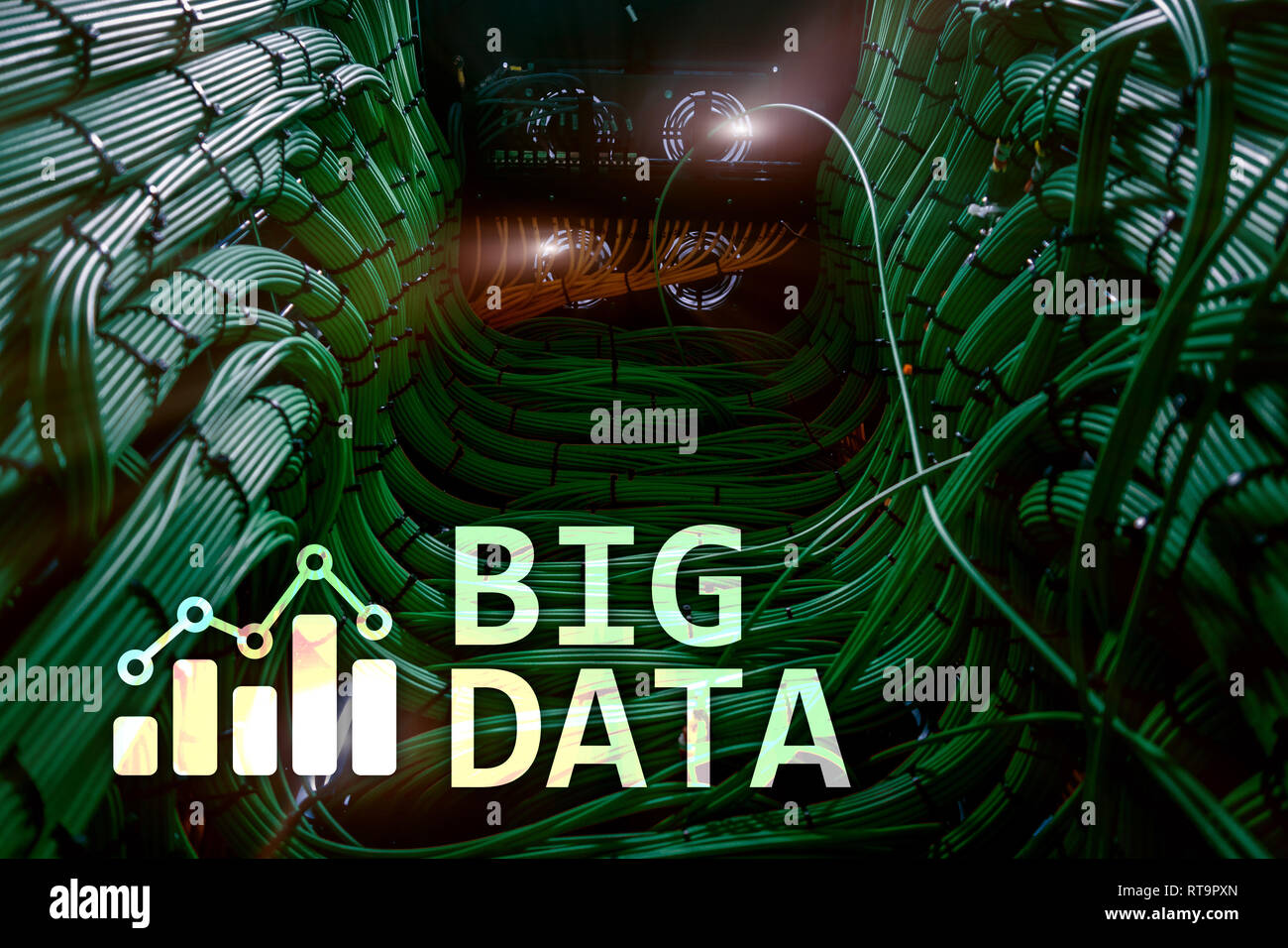 Big data analysing server. Internet and technology Stock Photo - Alamy