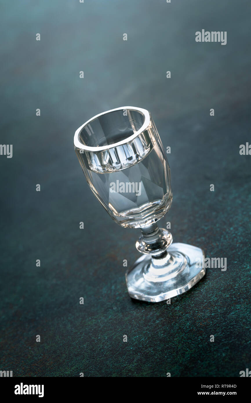 Glass of vodka on dark Stock Photo - Alamy