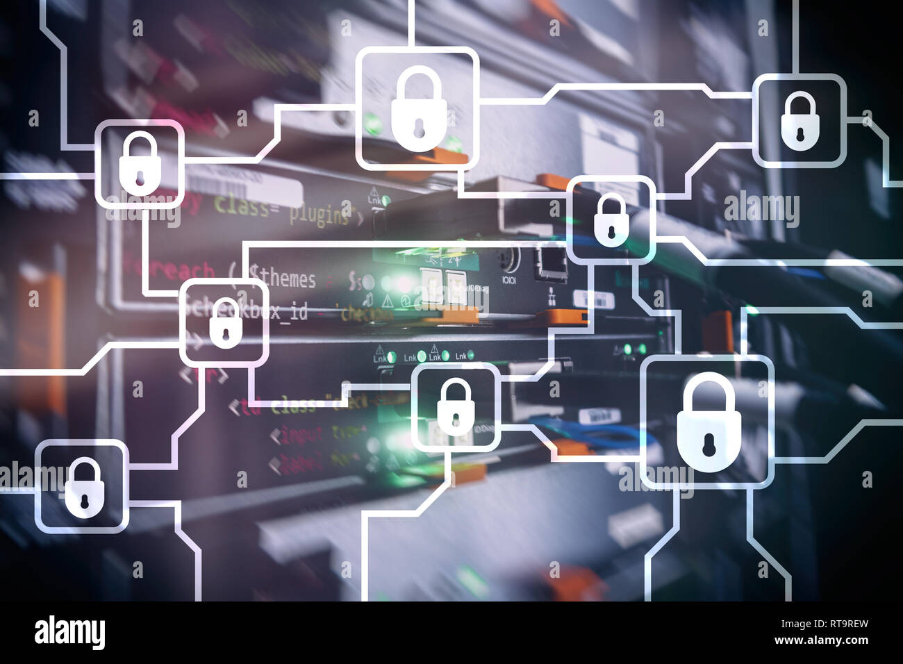 Blochain information encryption. Cyber security, crypto currency Stock ...