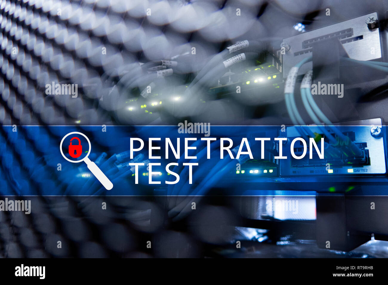 Penetration test. Cybersecurity and data protection. Hacker attack ...