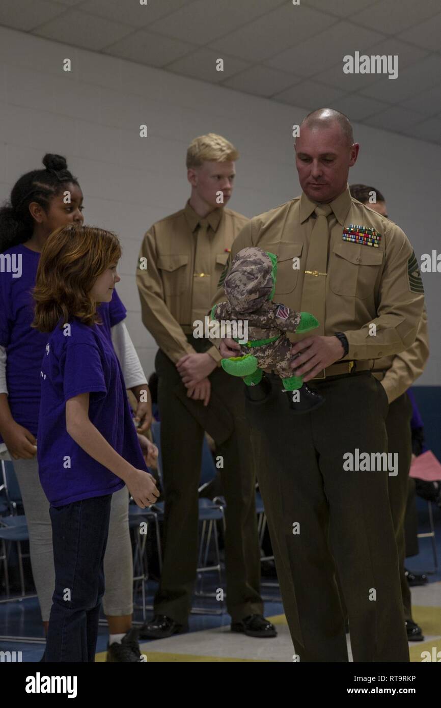 U.S. Marine Corps Sgt. Maj. Jody Armentrout, battalion sergeant major ...